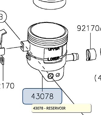 KAWASAKI 43078-1099 RESERVOIR for sale online | eBay