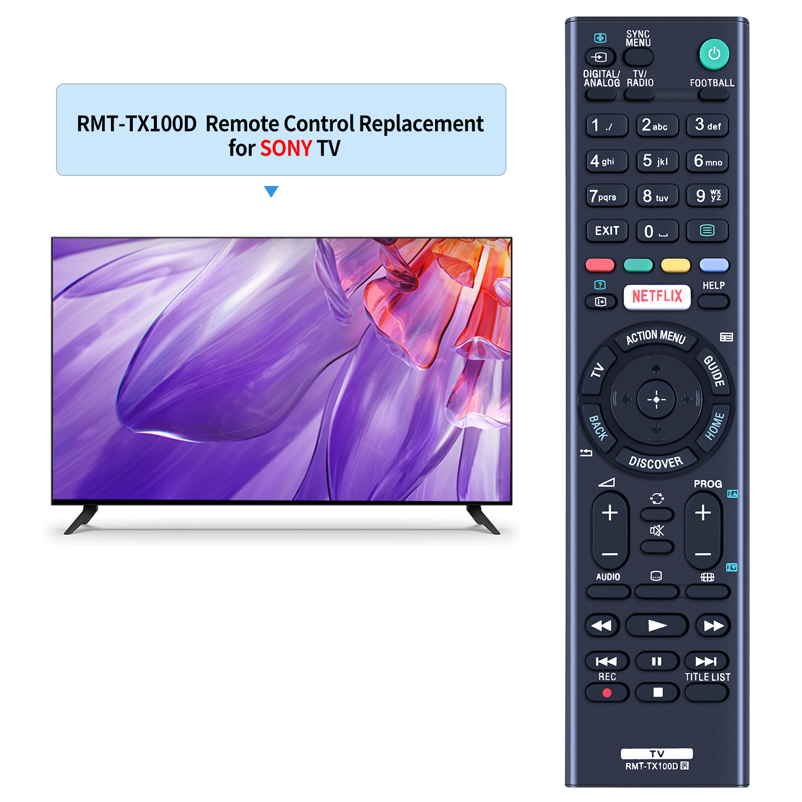 Neue RMT-TX100D für Sony LCD-TV-Fernbedienung KD-65S8505C KD-65S8005C ...