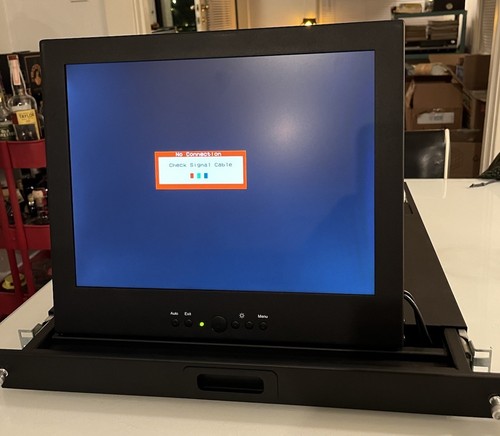 Rack Mount Monitor VGA Color 15” Monitor Sliding Rack Mount Tray Model ...