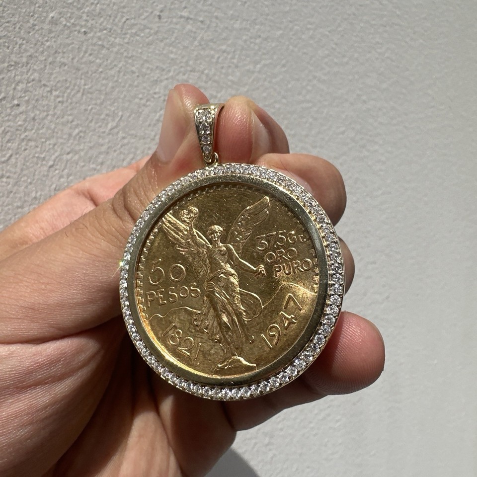 1947 Mexican Centenaro 50 Gold Pesos Coin Solid 22k Yellow Gold, Oro ...