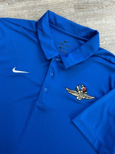 NIKE Golf Indianapolis Motor Speedway Polo Shirt Indycar IMS Dri Fit ...
