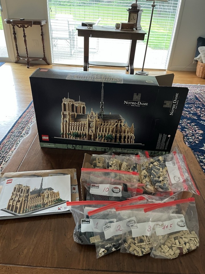 LEGO Notre Dame 21061 Complete. Numbered Bags Original Manual Box ...