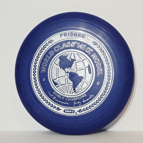 Vtg 1980 Frisbee World Class 141 G Model Blue Wham O Flying Disc ...