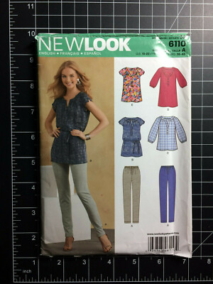 Simplicity #6110 ~ Pattern New Look Pants Shirt Top Tunic ~ Misses 10 ...