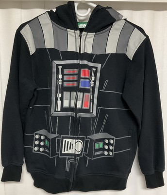 Star Wars Youth 14/16 Large Full Zip Hoodie With Darth Vader Hood Mask ...