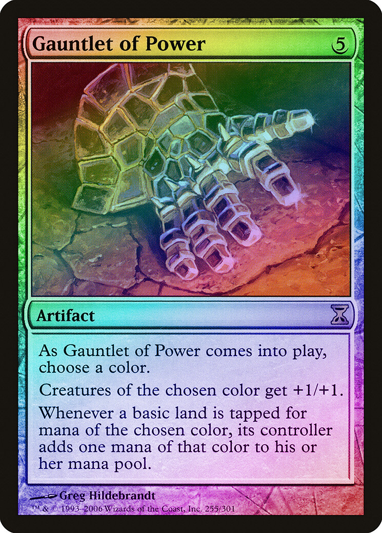 Gauntlet of Power FOIL Time Spiral PLD Artifact Rare MAGIC MTG CARD ...