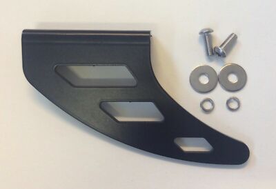 Motorcycle Shark Fin Black Aluminium Chain Toe Guard Yamaha YZF-R6 Race ...
