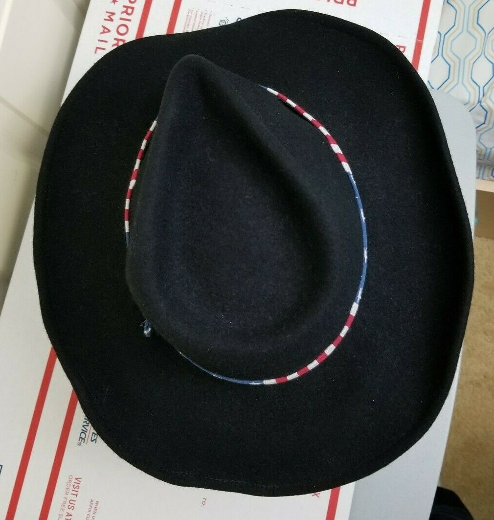 Rockmount Ranch Wear American Flag Cowboy Hat Wool Bl… - Gem