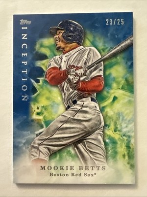 Mookie Betts 2017 Topps Inception Blue Variation Sp #23/25 Red Sox Nice ...
