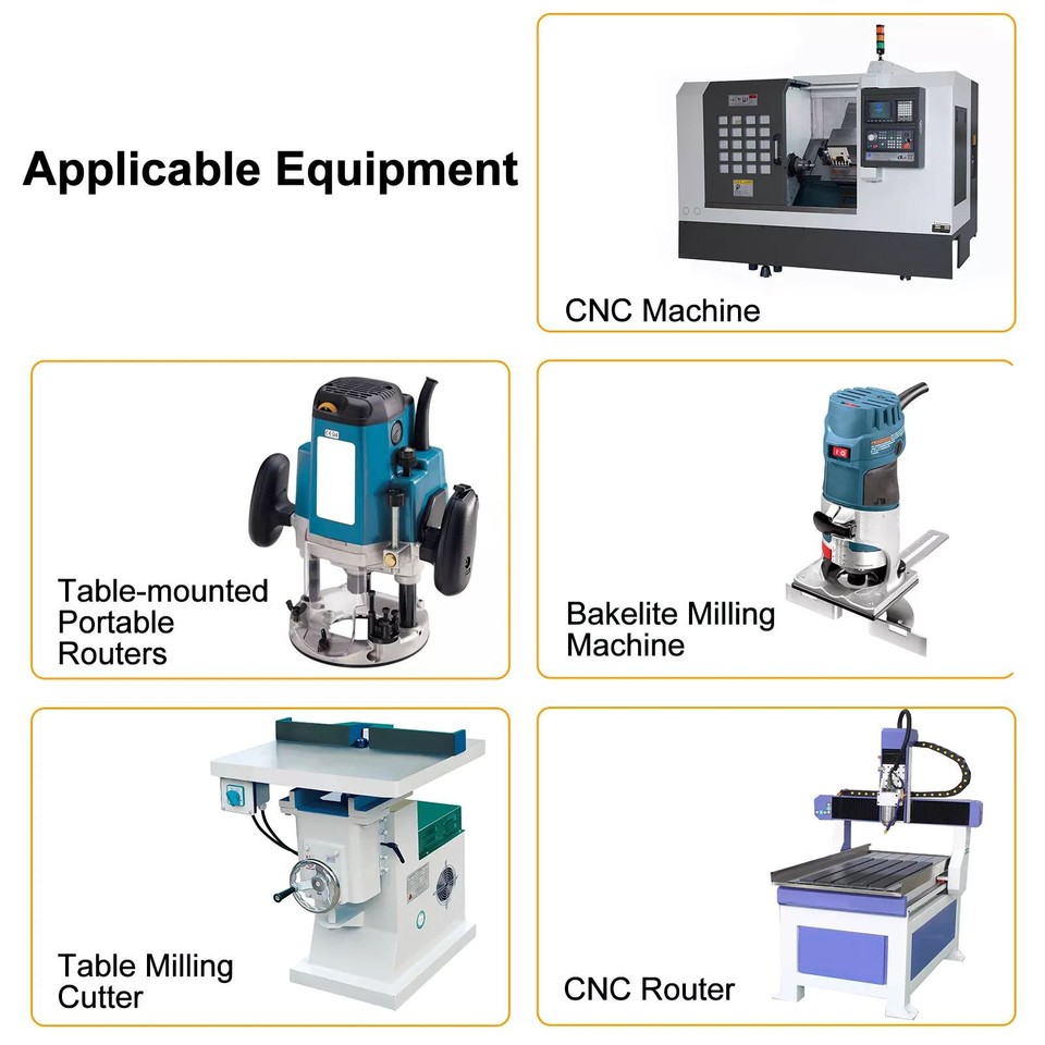 New 3pcs 1/4 Shank Bowl Tray Template Router Bit Tool Set Diameter ...