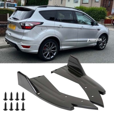 Rear Bumper Diffuser Spoiler Wrap Splitters Rear Spat Canard For Ford ...