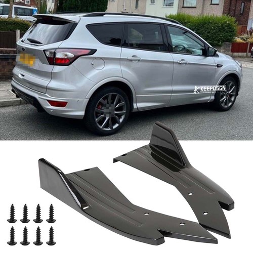 Rear Bumper Diffuser Spoiler Wrap Splitters Rear Spat Canard For Ford ...