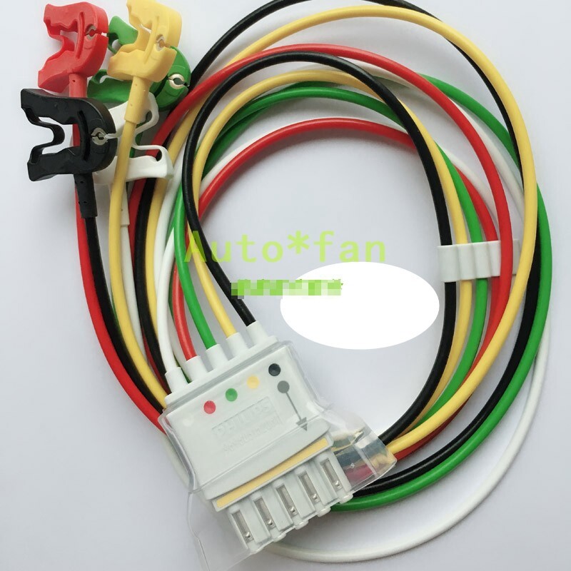 Monitor telemetry lead wire 5-lead European standard clamp type ...