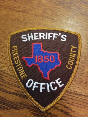 Freestone County Sheriff's Office Department Sheriff Patch 1850 Texas ...
