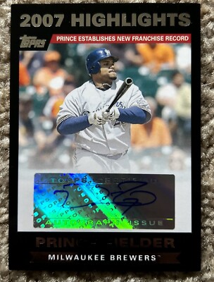 2007 Topps Baseball Highlights Autograph Prince Fielder Brewers | eBay
