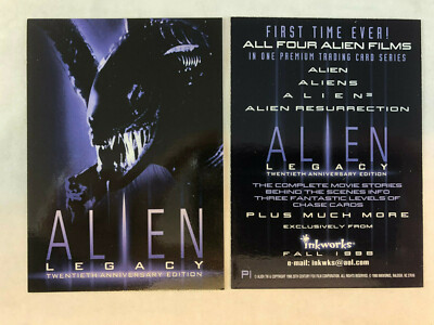 CHEAP PROMO CARD: ALIEN LEGACY TWENTIETH ANNIVERSARY EDITION Inkworks ...