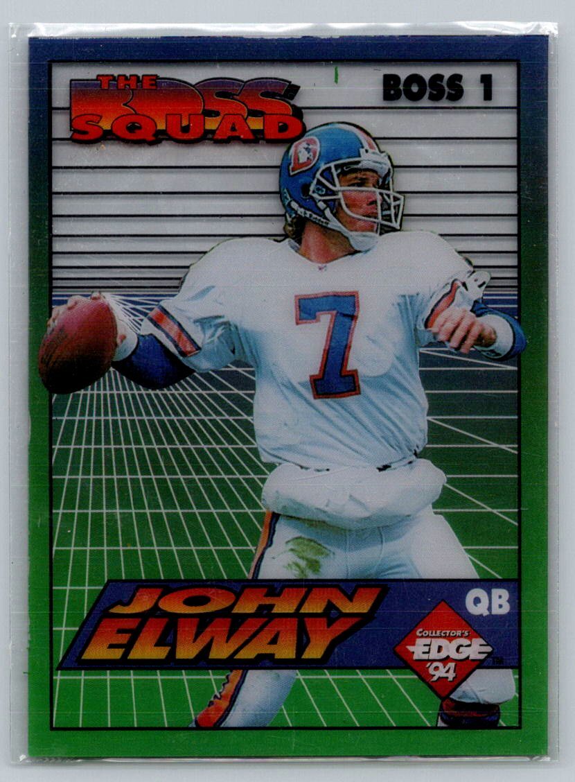 1994 Collector's Edge #1 John Elway Boss Squad NR/MT | eBay