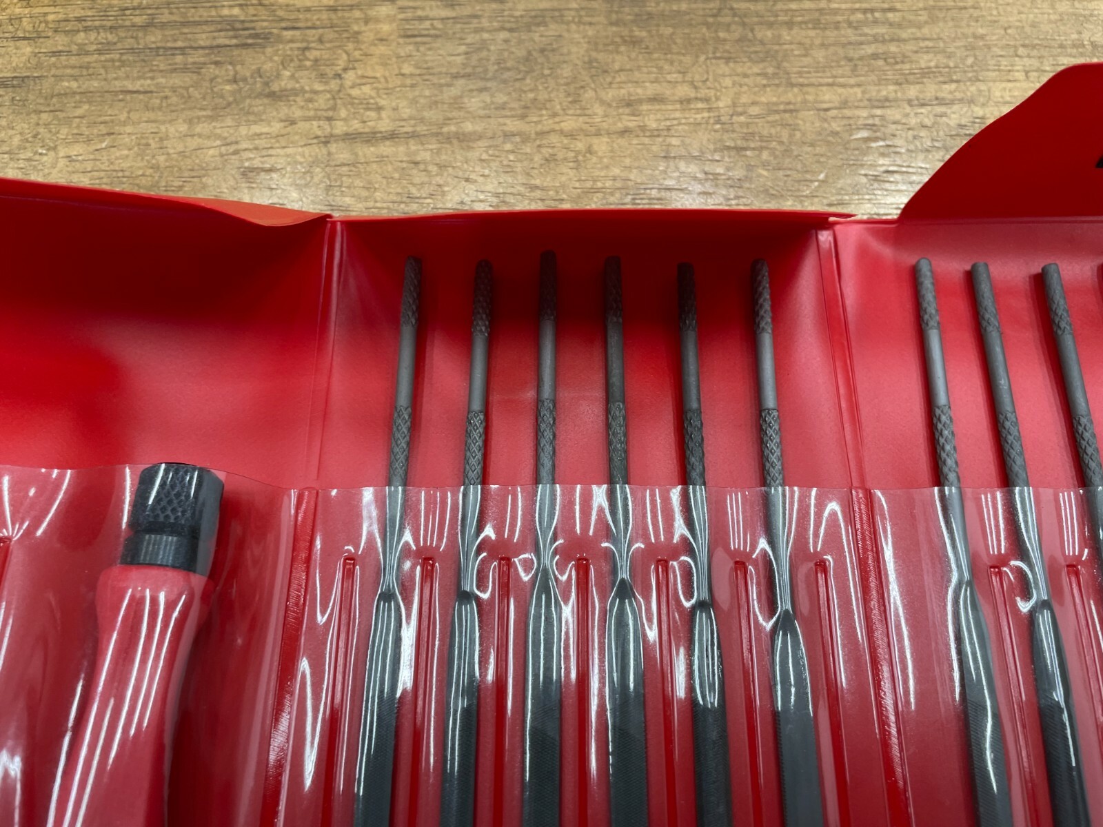 Snap-on Tools NEW 12 Piece Swiss Pattern Miniature File Set w/ Handle ...