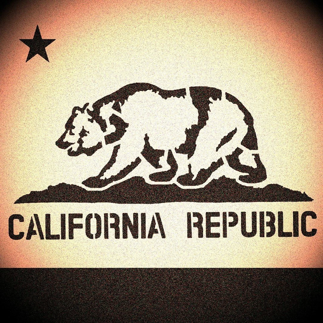 California Bear Stencil