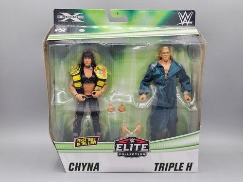 WWF WWE Mattel Elite Triple H HHH Chyna MOC Wrestling Figures DX 2 Pack ...