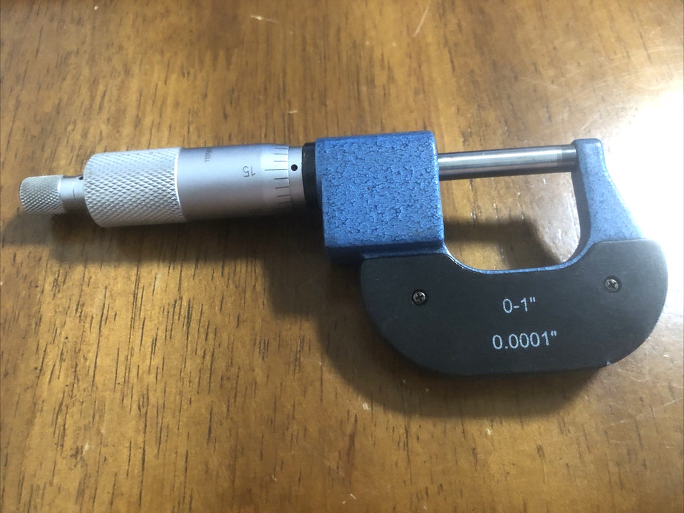 Shars 0- 1" Mechanical Readout Digit Counter Outside Micrometer 0.0001 ...