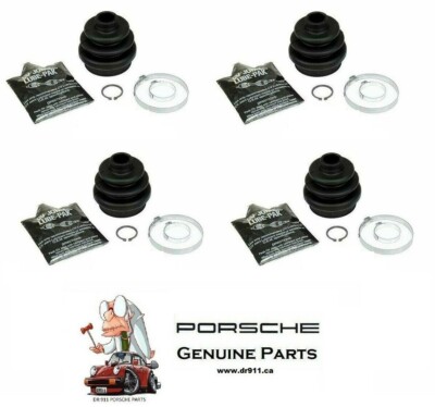 Porsche 911 928 4x Rear Axle Boot Kit CV left right Carrera Turbo OER ...