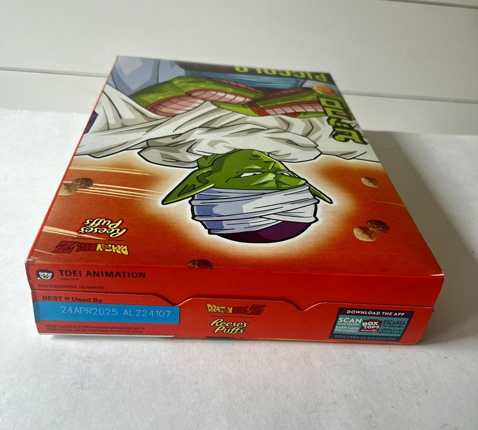 ⭐️ Dragon Ball Z Limited Edition Cereal Box General Mills PICCOLO New ...