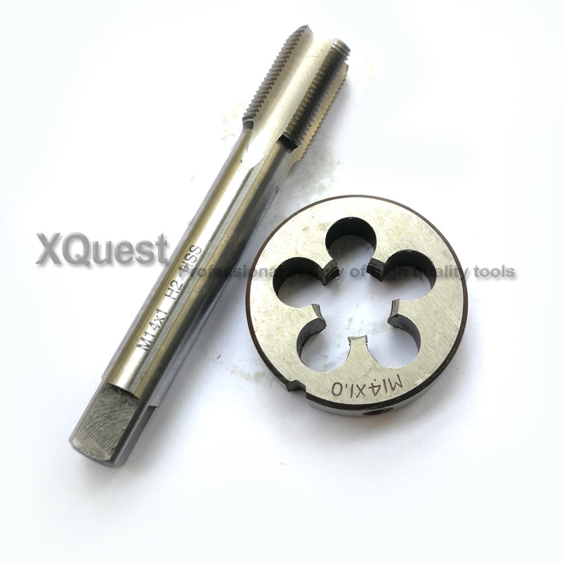 HSS Right Thread Tap and Round Die set M14 taps dies M14X2X1.75X1.5X1X0 ...