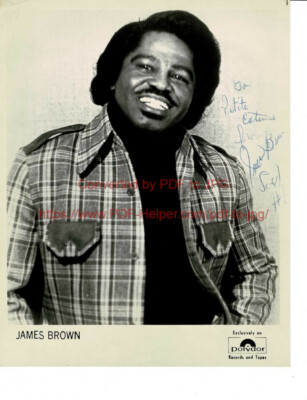 James Brown RARE Original signed Black and white autograph photo | eBay