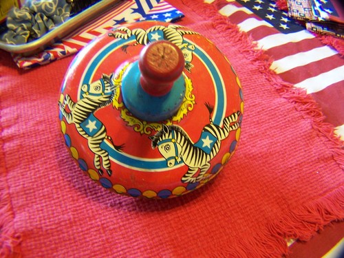 Ohio Art Co. Metal Horse Zebra Spin Spinning Toy | eBay