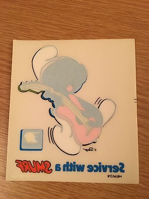 Smurf Musician Car Sticker Retro National Benzole Petrol See other ...