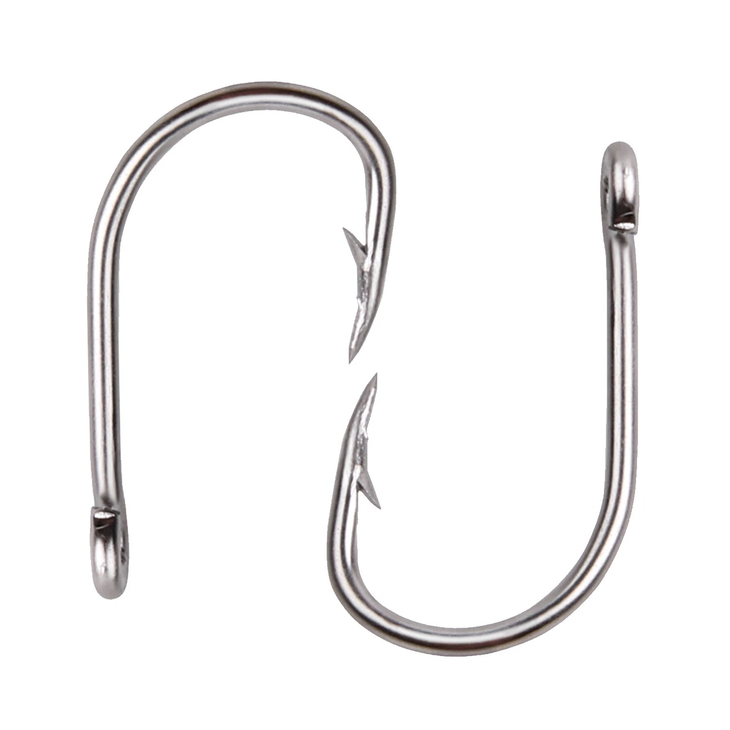 100pcs Carp Circle Hooks Stainless Steel Saltwater Live Bait Fishing ...