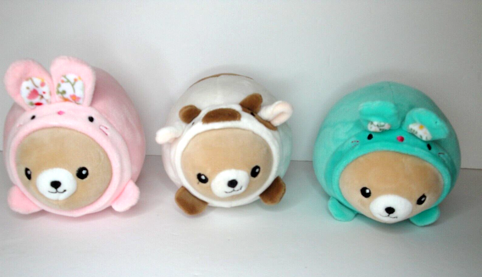 Linzy Toys Plush Smoochy Pals, Dogs in Bunny Cow Costumes, Set of 3, 6 ...