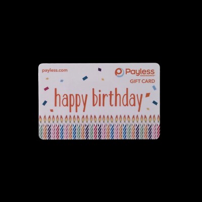 Payless ShoeSourse Happy Birthday NEW 2013 COLLECTIBLE GIFT CARD NO ...