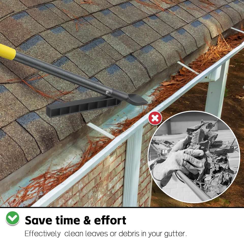 Gutter Cleaning Tools, Gutter Cleaning with 307 Cm Poles, Gutter ...
