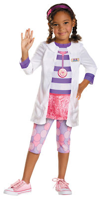 Doc Mcstuffins Child Girls Classic Costume Lab Coat Leggings Headband ...