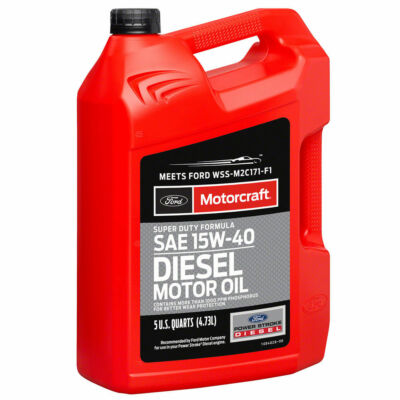 Motorcraft 5QT SAE 15W-40 Synthetic Blend Oil For Ford Super Duty 7.3L ...