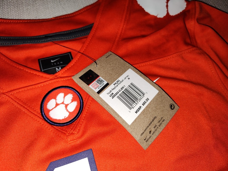 NEW Nike Clemson Tigers Youth Kids Boys Girls Football Jersey #1 Youth ...