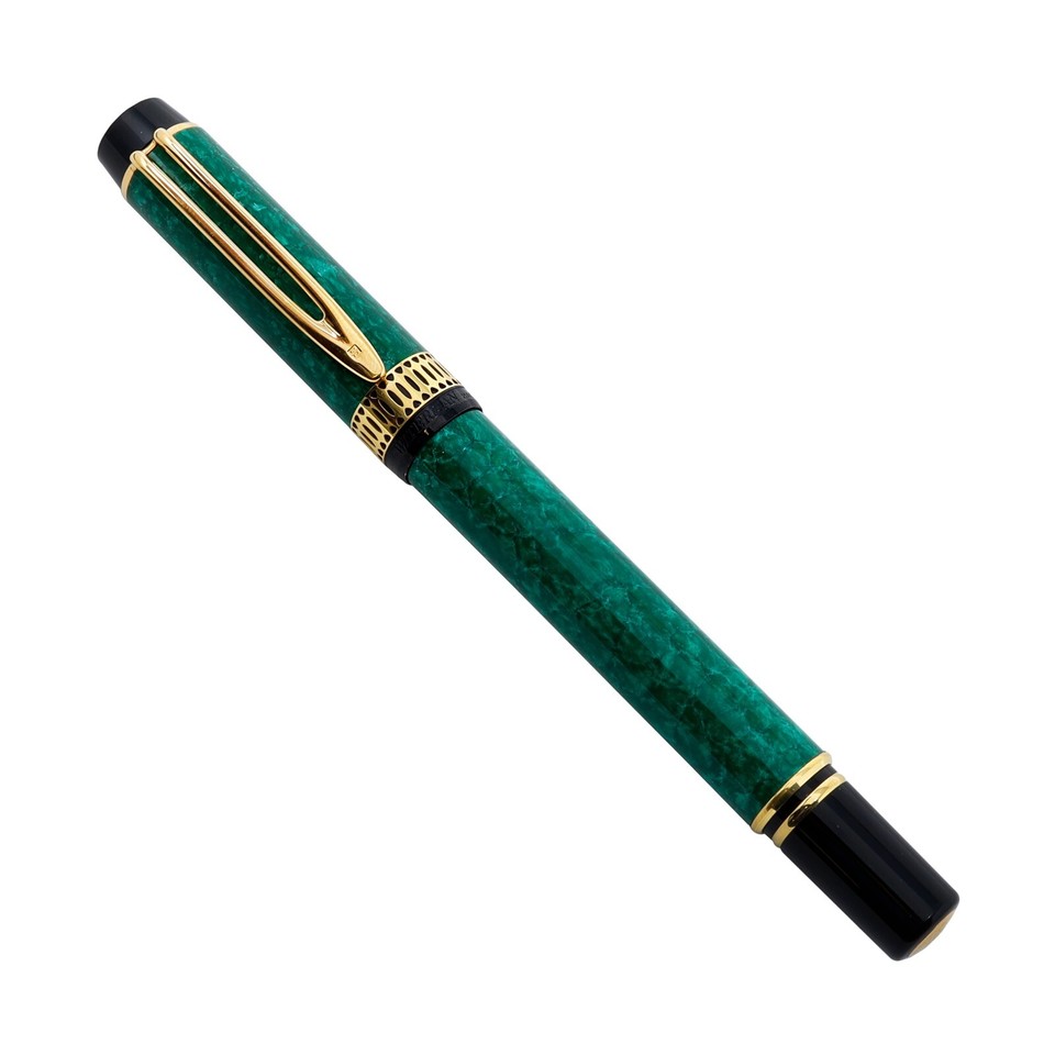 Waterman Patrician Jade Emerald Green Fountain Pen and Ballpoint Pen ...