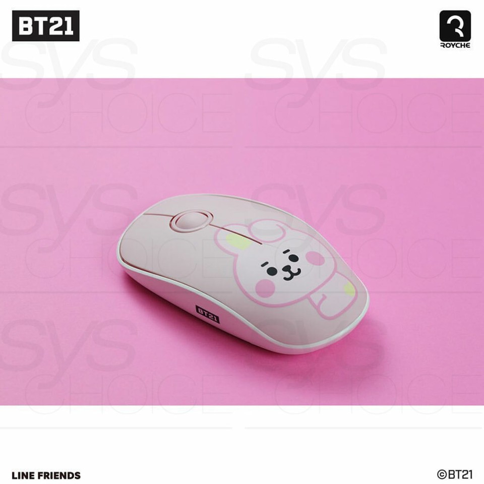 BTS BT21 Official Authentic Goods Wireless Silent Mouse Baby Ver ...