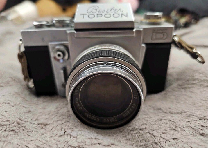 VINTAGE 1960s Beseler Topcon Super D 35mm SLR Film Camera ORIGINAL SET ...