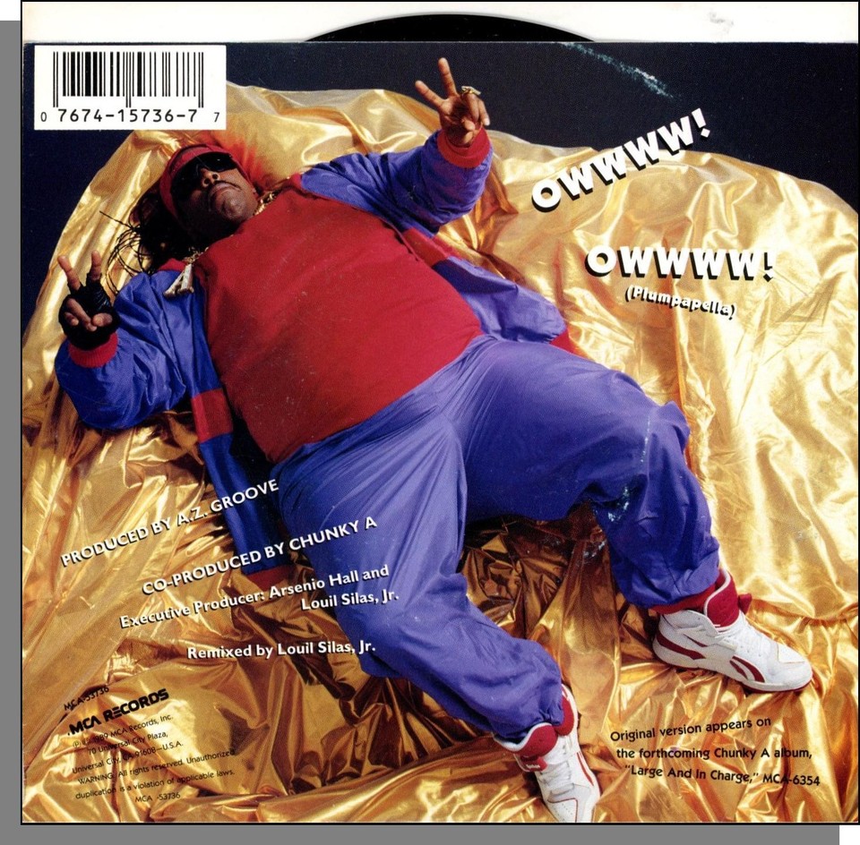 Chunky A (Arsenio Hall) - Owwww! - 1989 MCA Hip Hop 7" 45 RPM Single ...