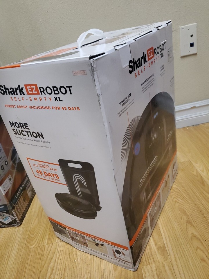 *USED* Shark EZ Robot Vacuum with XL Self-Empty Base (RV911AE ...