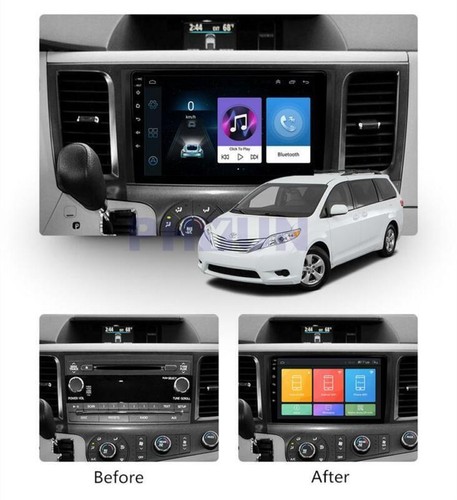 9'' Touch Screen Android 9.1 Quad-core Stereo Radio GPS WIFI Mirror ...
