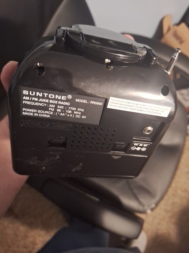 SUNTONE Model RR5900 AM/FM JUKE BOX Transistor Radio Black Chassis ...