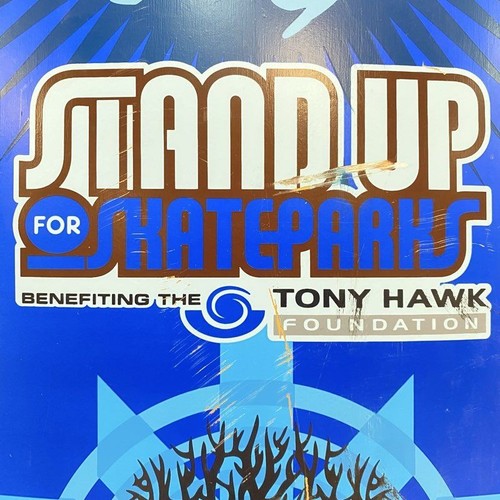 Bird House Stand Up For Skateparks Skateboard Deck SIGNED by Tony Hawk ...