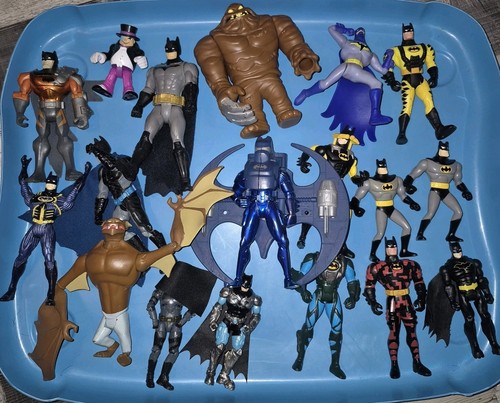 Batman Action Figure Toy Lot Of 18 Collectible Hero Figures Figurines ...