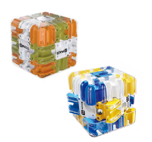 3D Maze Cube Puzzle - Large Labyrinth Ball Game with 6-Side Challenge ...