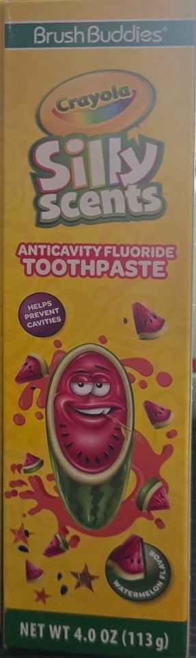 Crayola Silly Scents Anticavity Fluoride Toothpaste Watermelon Flavor 4 ...