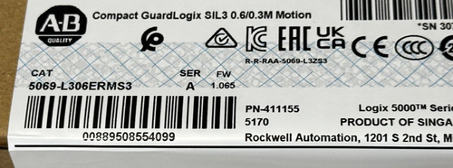 5069-L306ERMS3 / A SIL3 SafetyPLC 2-AXIS MOTION Spot Goods Expedited ...
